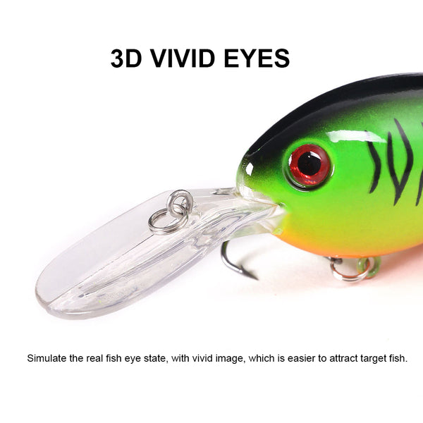 HERCULES 4" Crankbait Shallow Diving Fishing Lures – Hercules Fishing ...