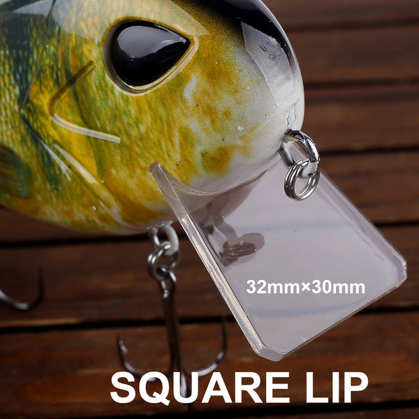HERCULES 4.72" Multi-jointed Floating Lure with Soft Tail Fishing Lure ...
