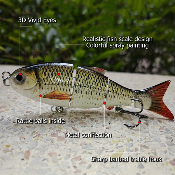 HERCULES 4.5" Multi Jointed Swimbaits Fishing Lure – Hercules Fishing ...