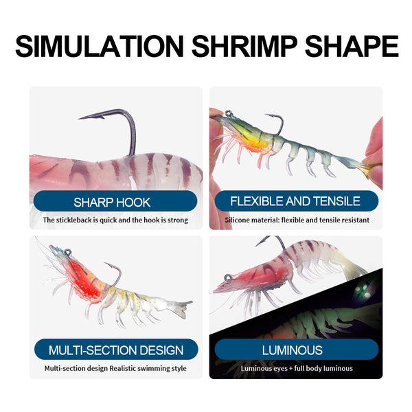HERCULES Soft Lure Shrimp Swimbait Lead-wrapped Lure – Hercules Fishing ...