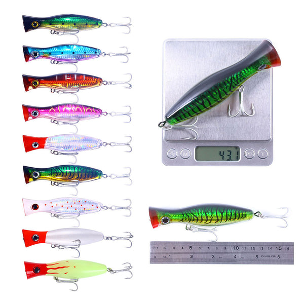 HERCULES 5" Big Mouth Popper Bait Topwater Fishing Lure – Hercules ...