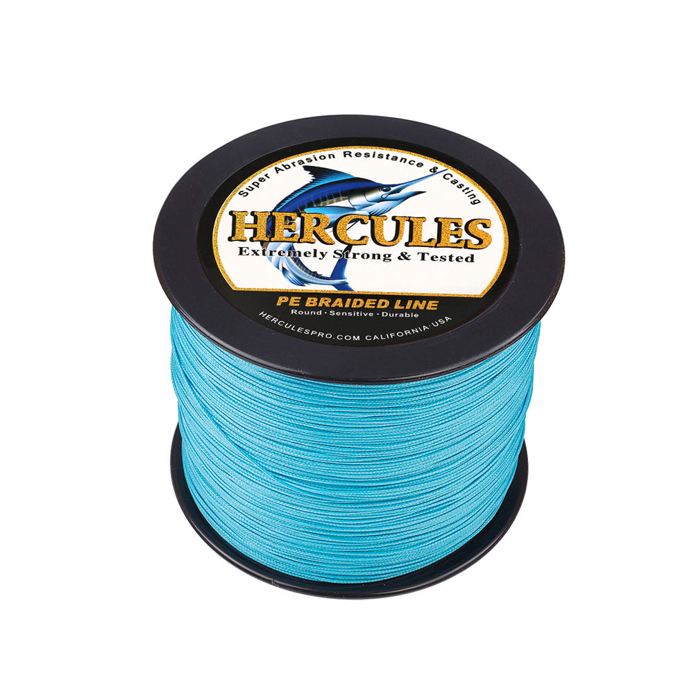 500M 547Yds Blue 10lb-300lb HERCULES PE Braided Fishing Line 8 Strands ...