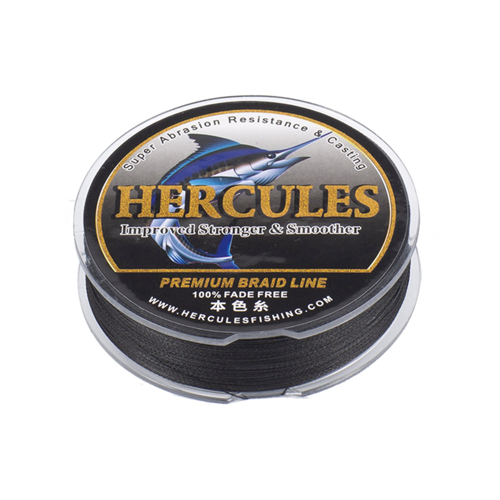 HERCULES No Fade Fishing Line Black 4 Strands 6LB-100LB Super Strong P ...